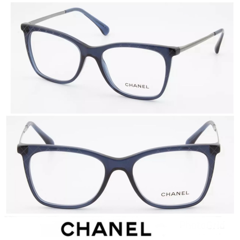 Chanel 3379 C.508 Cats Eye Frames Dark Blue Transpare… - Gem